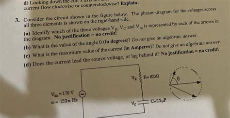 Solved D Looking Down The Current Flow Clockwise Or Chegg