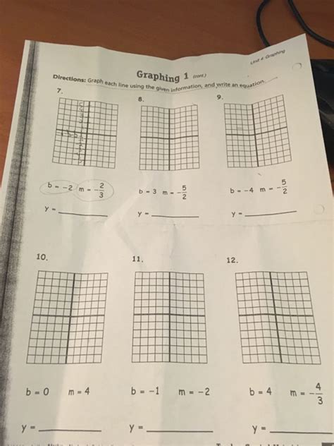 solved graph each line using the given information and