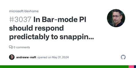 In Bar Mode Pi Should Respond Predictably To Snapping Win Key Arrow Updownleftrightetc