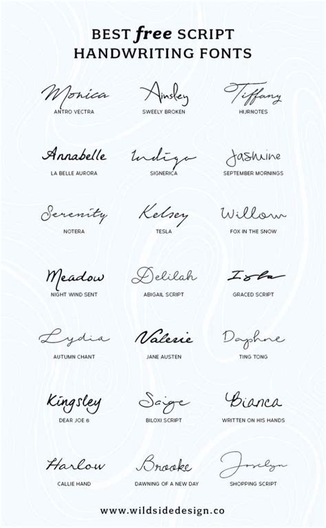 List In Cursive