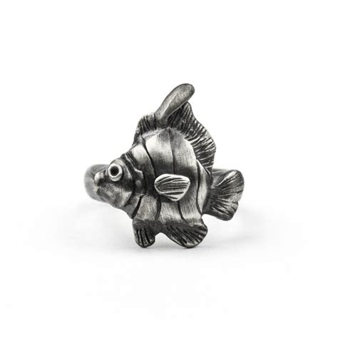 Sea Fish Ring Fish Appreciation Ring Fish Jewelry Unique Fish Design