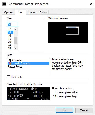 Increase Font Size In Windows 10 Command Prompt J D Hodges