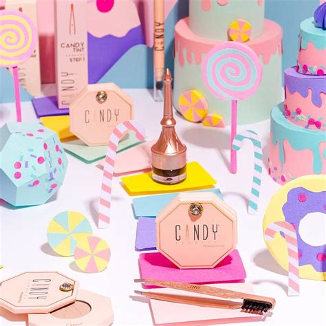 Candy Brow Bar Colourful Candyland Product Photography And Stop Motion Animation Marianne