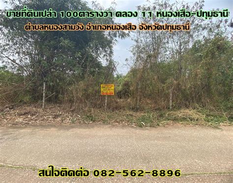 ขายที่ดินเปล่า 100 ตารางวา คลอง 11 หนองเสือ ปทุมธานี Ennxo