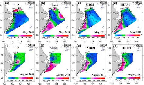 Spatial Distribution Of 10 8 M 3 Kg Arm 10 8 M 3 Kg Sirm