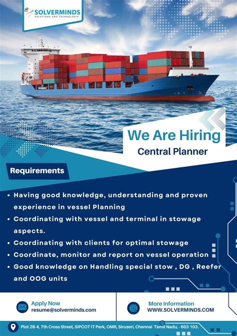 yesu antony on linkedin hiring logisticscareers vesselplanning