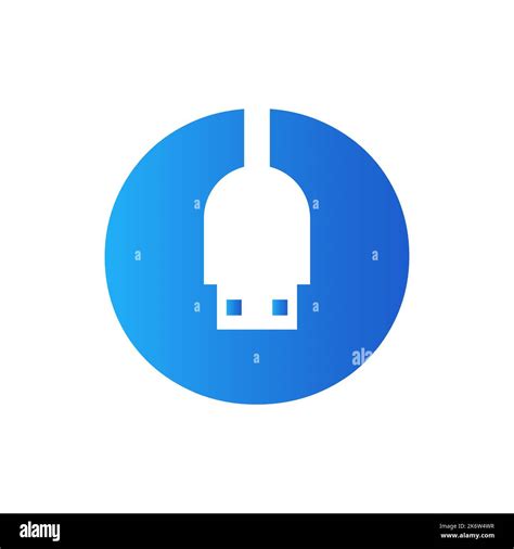 Initial Letter O USB Symbol Design Computer Connection USB Cable Icon Vector Stock Vector Image