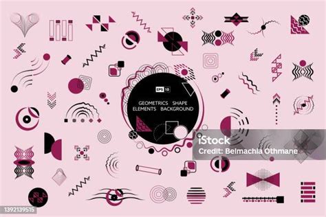 화려한 추상적 인 기하학적 모양의 큰 세트 라인의 현대 요소는 디자인 배경을 오버레이합니다 디스플레이 일러스트레이션 템플릿 디자인 광고 인쇄에 사용합니다 벡터 일러스트 레이