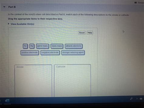 Solved Part A What Is The Oxidation State Of An Individual Chegg Com