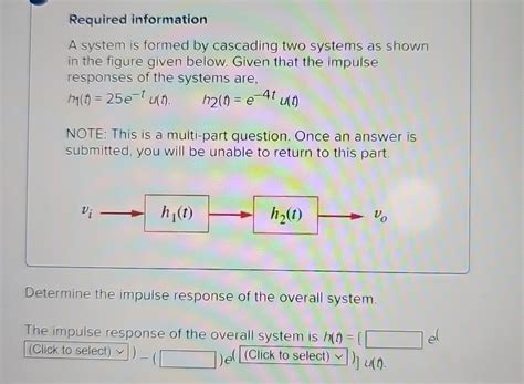 Solved Required Informationa System Is Formed By Cascading