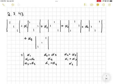 Write The 3 By 3 Identity Matrix As A Combination Of The Other Five