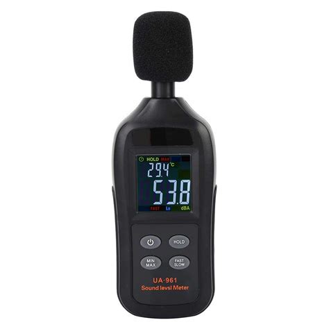 Digital Sound Level Meter Uyigao Lcd 35 135db Black Portable Handheld Noise Volume Measuring
