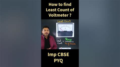 Finding Least Count Of Voltmeter Class 10 Physics Shorts Science Physics Class10 Youtube