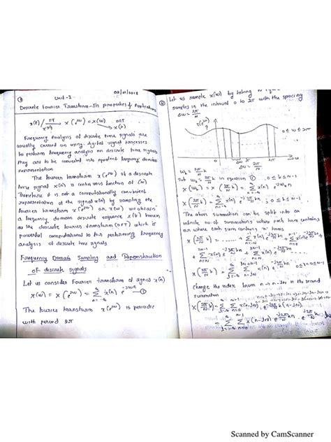 Digital Signal Processing Notes For Vtu 5th Sem Pdf Information And Communications
