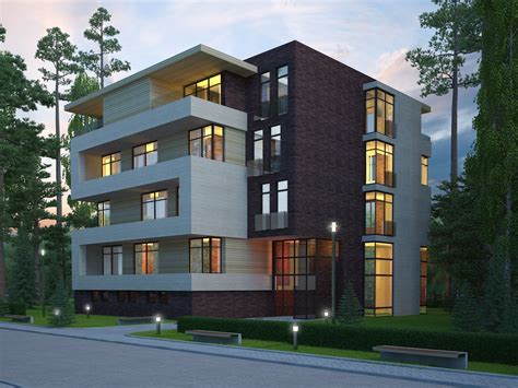 Жилой многоквартирный дом on Behance | Facade architecture, Concept ...