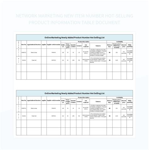 Free Networking Templates For Google Sheets And Microsoft Excel Slidesdocs