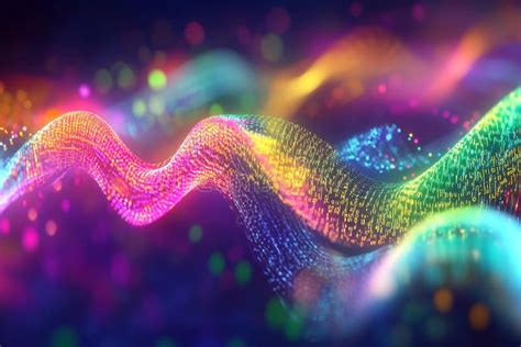 Abstract Music Visualization A Dynamic Abstract Scene Representing Sound Waves And Musical