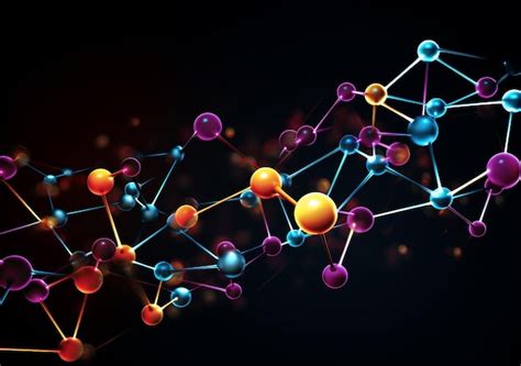 Premium Ai Image Molecule Matrix Scientific Bond Art