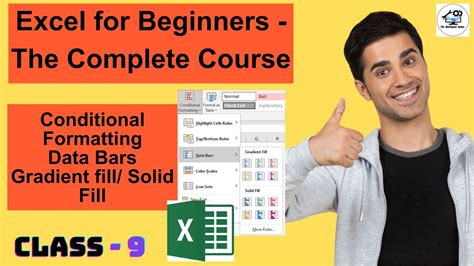 Conditional Formatting Data Bar Color Scale Gradient Solid Part 10 2 Youtube