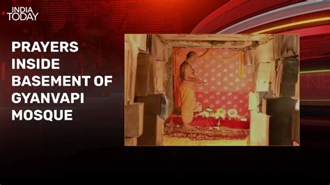 Gyanvapi Mosque Dispute First Visuals Of Worship Inside Basement Of
