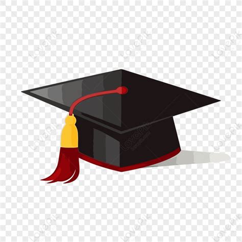 빨간 술 만화와 대학원 모자 클립 아트 졸업 모자 그림 벡터 Png 일러스트 무료 다운로드 Lovepik
