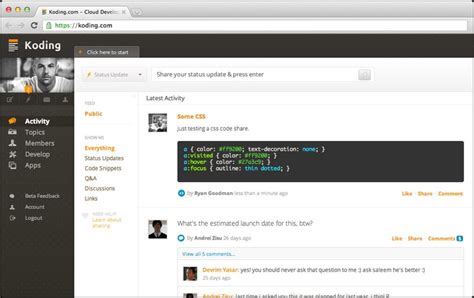 Welcome To Koding A New Way For Developers To Get Work Done