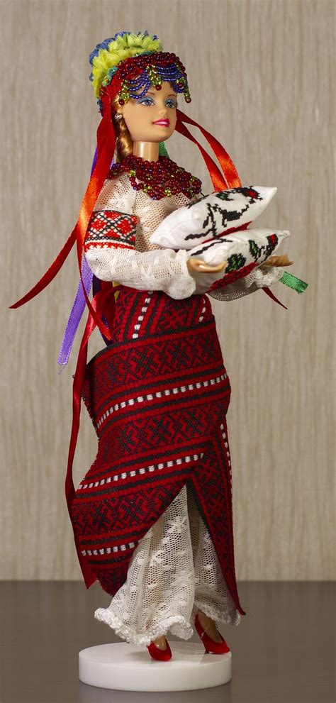 Ukrainian Barbie Doll West Ukrainian Bride Barbie Clothes Outfit Accessories Doll Clothes