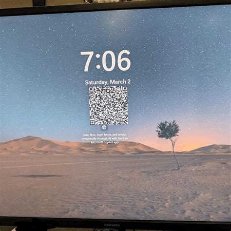 Windows Lock Screen Had A Shortlived QR Code Ad For Copilot