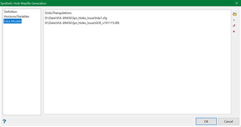 Vulcan Geology Drilling Utilities Synthetic Holes