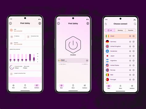 Vpn App Ui Material Design 3 Freebie Supply