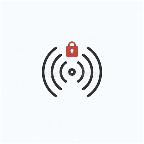 Wifi Symbol And Lock Icon Blocked Wireless Internet Signal Wi Fi