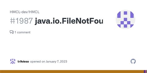 Filenotfoundexception · Issue 1987 · Hmcl Devhmcl · Github