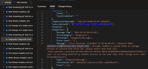 Stream Analytics Adls Output Please Ensure That Blob File Is Not