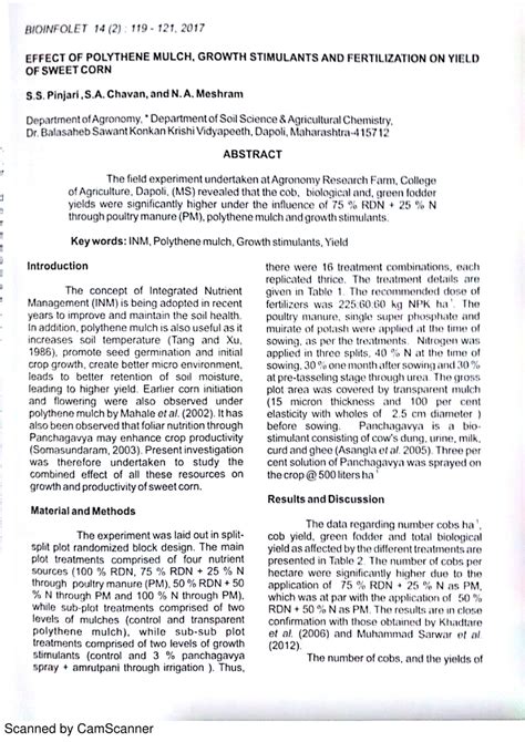 Pdf Effect Of Polythene Mulch Growth Stimulant And Fertilization On