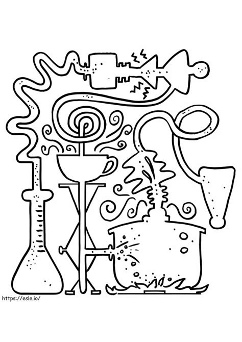 Printable Science Lab Coloring Page