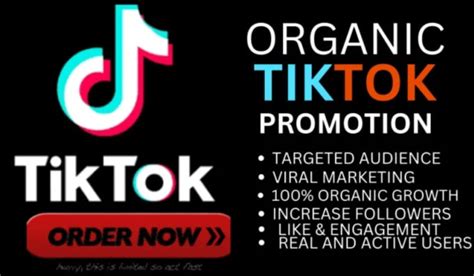 Promote And Grow Tiktok Video Follower Organic Tik Tok Promotion