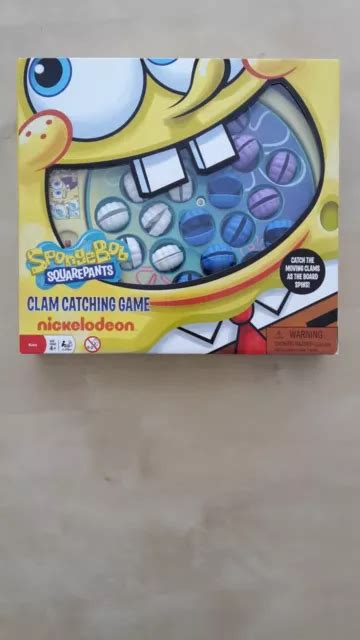 Nickelodeon Spongebob Squarepants Clam Catching Game By Cardinal £12 92 Picclick Uk