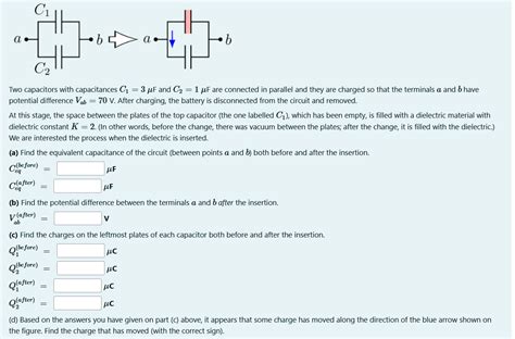Solved Two capacitors with capacitances C μF and C μF Chegg