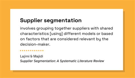 The Full Guide To Supplier Segmentation