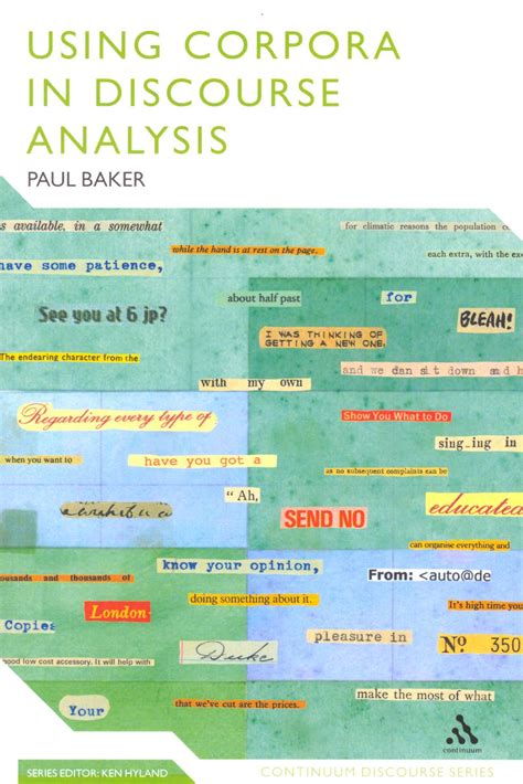 Using Corpora In Discourse Analysis Paul Baker Linguistics And English Language Lancaster