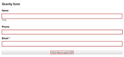 OTP Verification For Gravity Forms WordPress SMS Email