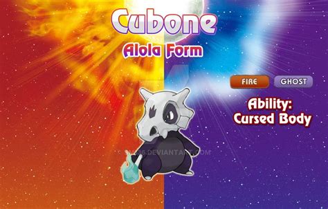 Cubone Alola Form By Sm136 On Deviantart Pokemon Alola Pokemon Teams