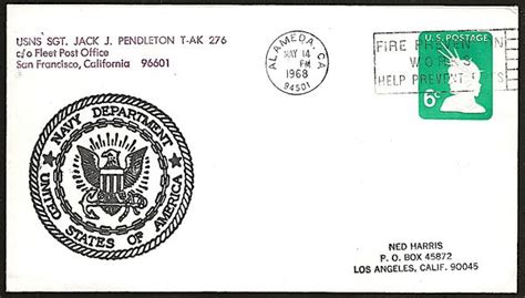 Sgt Jack J Pendleton T Ak 276 Navalcovermuseum