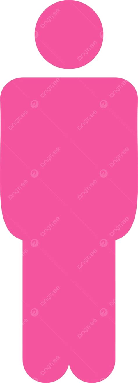 Man Flat Pink Color Icon Type Personal Client Vector Type Personal