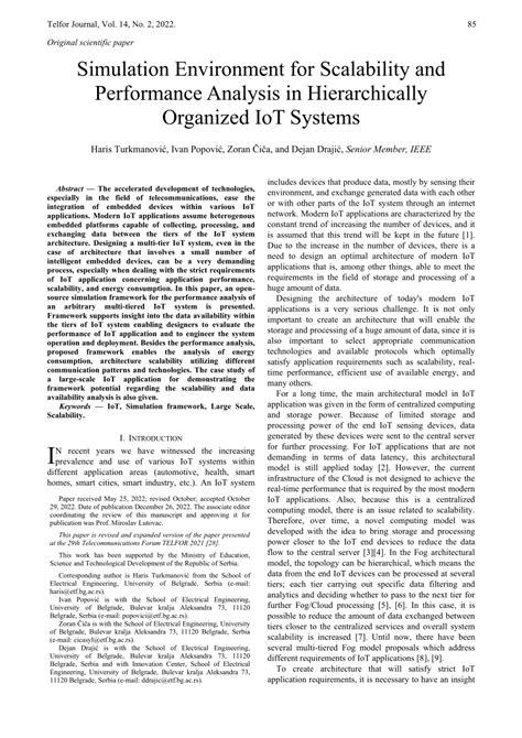 Pdf Simulation Environment For Scalability And Performance Analysis In Hierarchically