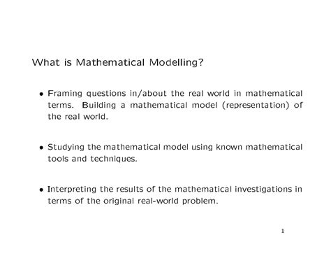 What Is The Mathematical Modeling Process At Carmen Wong Blog