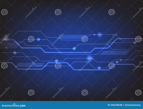 Abstract Technology Elements Background Stock Vector Illustration Of Futuristic Circuit