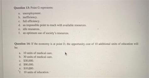 Solved For The Next Three Questions Use The Following Ppf