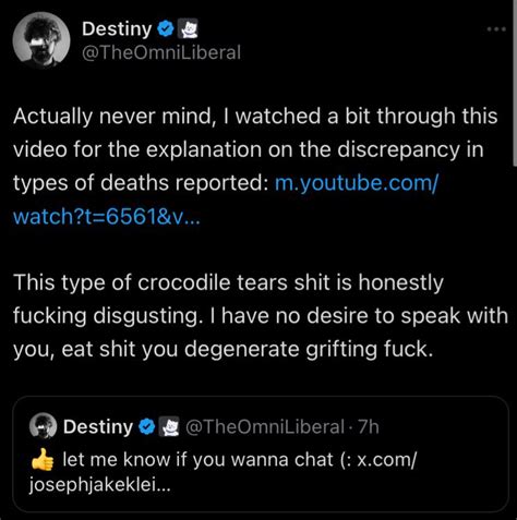 Klein Got Off Easy Rdestiny