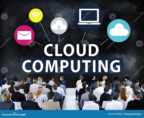 Cloud Computing Network Online Internet Storage Concept Stock